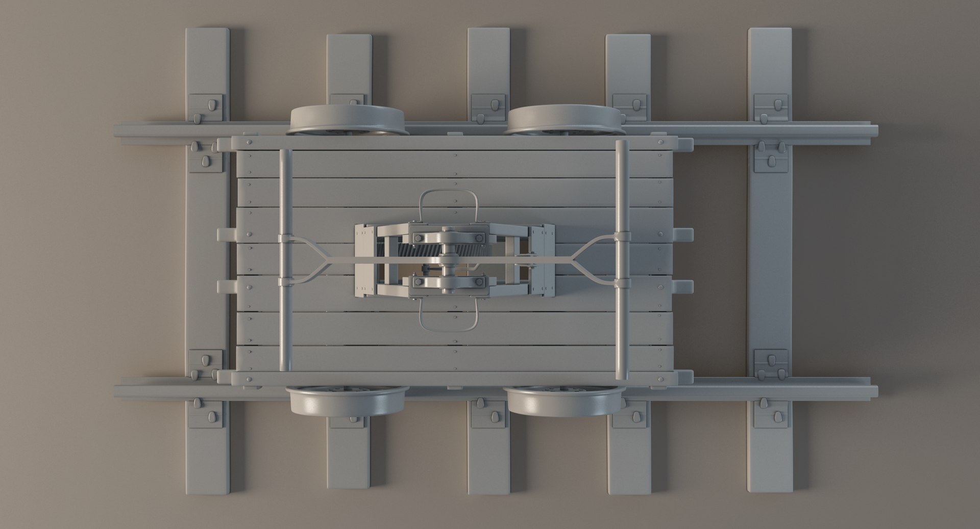 3d Model Rail Handcar
