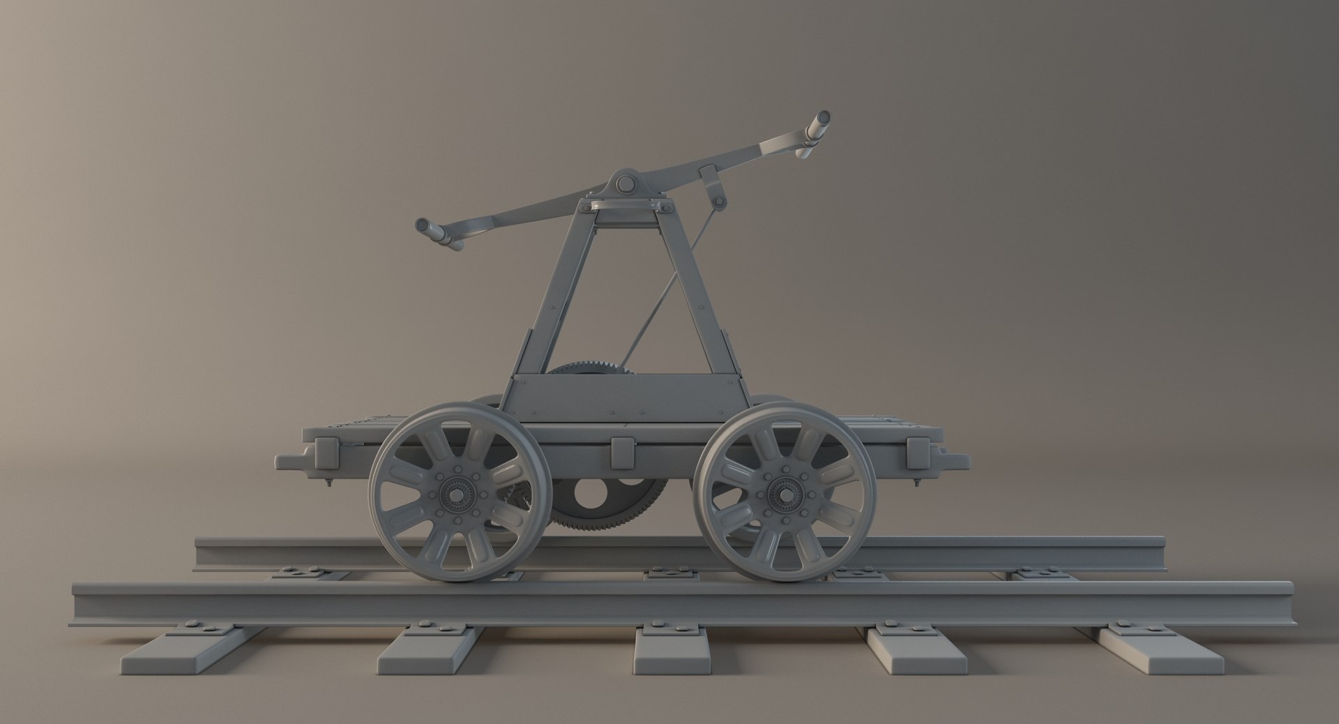 3d Model Rail Handcar
