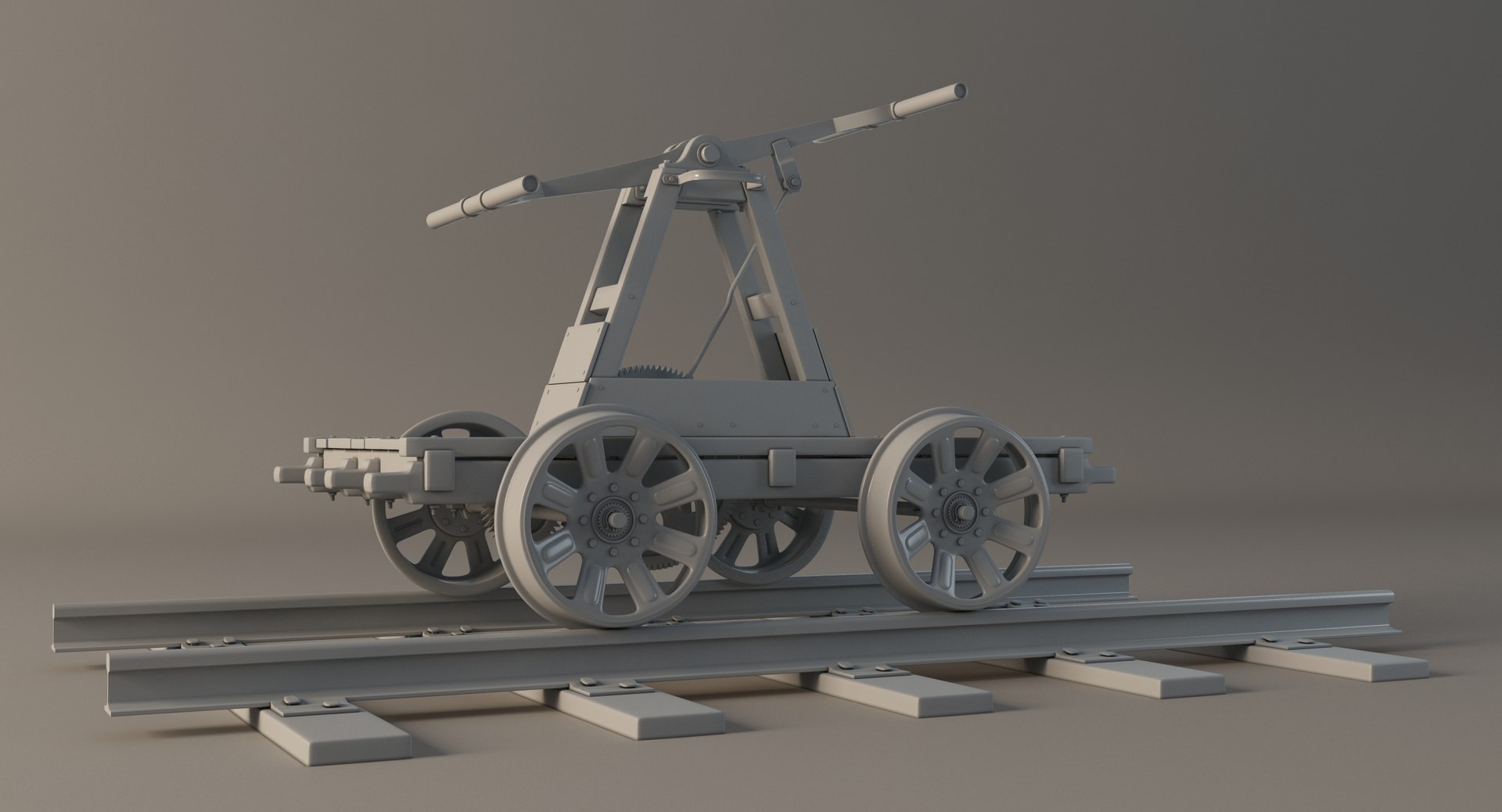 3d Model Rail Handcar