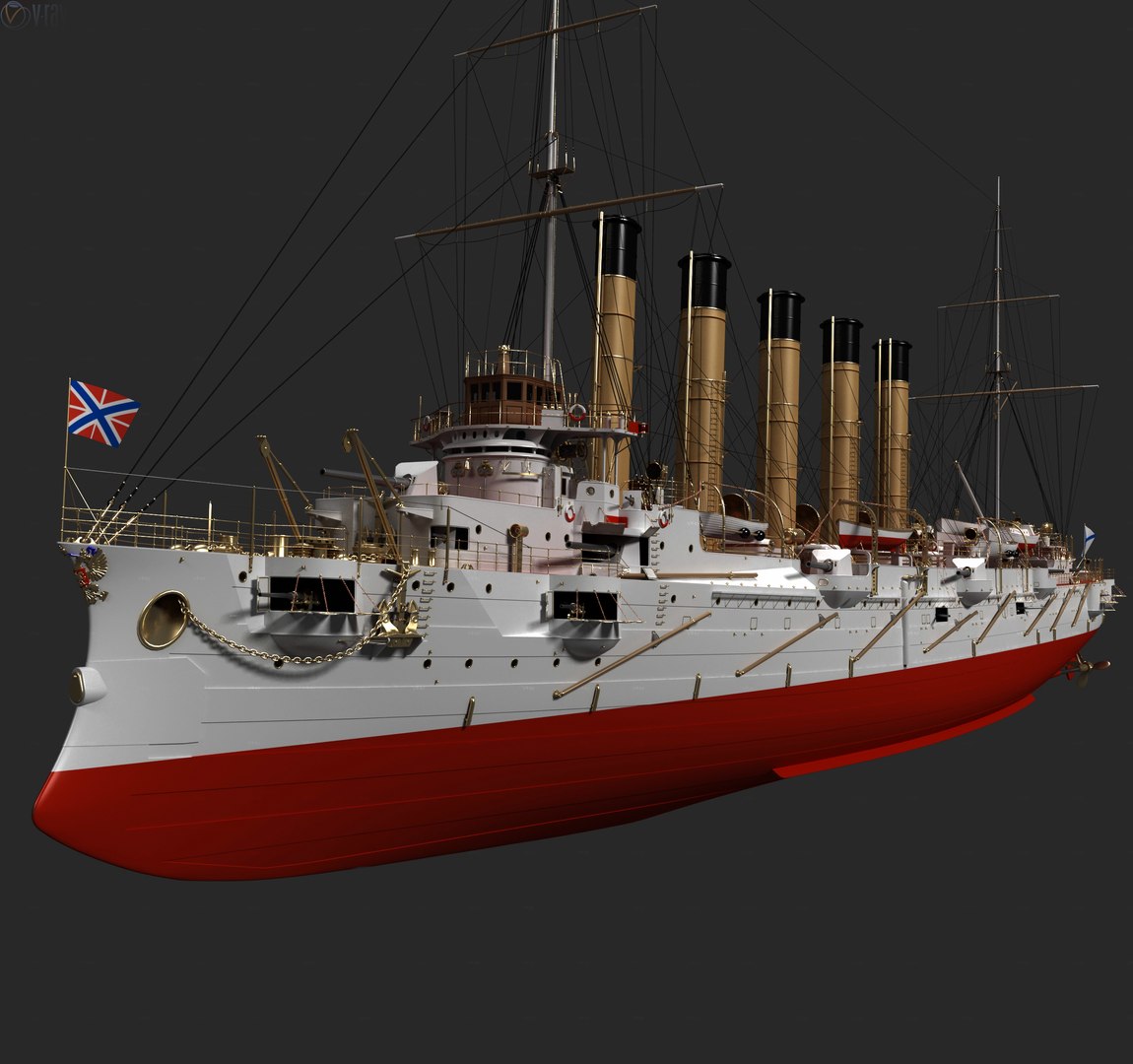 3D Cruiser Askold - TurboSquid 1601487