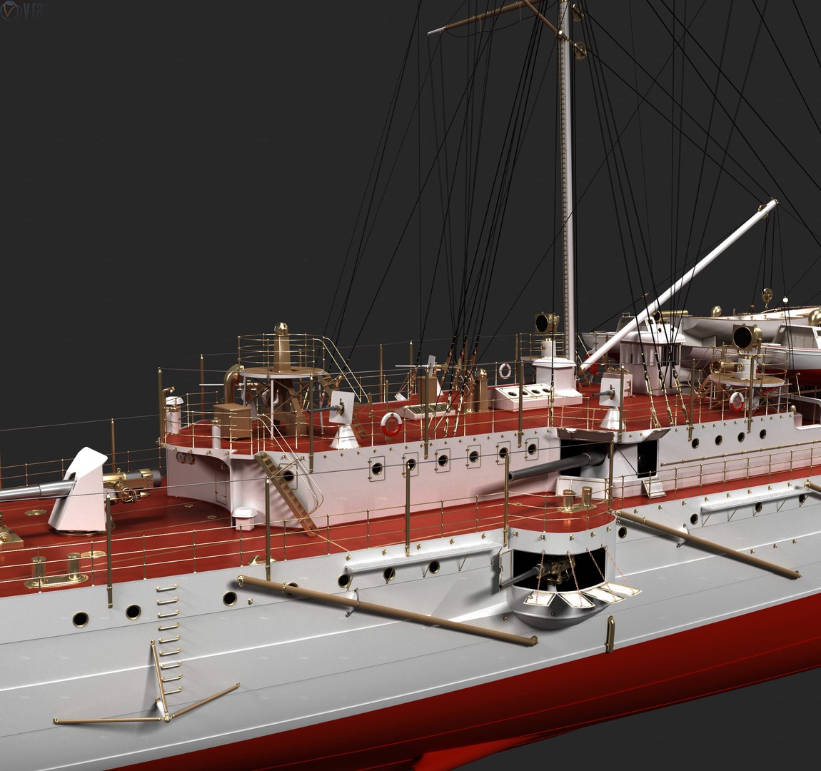 3D Cruiser Askold - TurboSquid 1601487