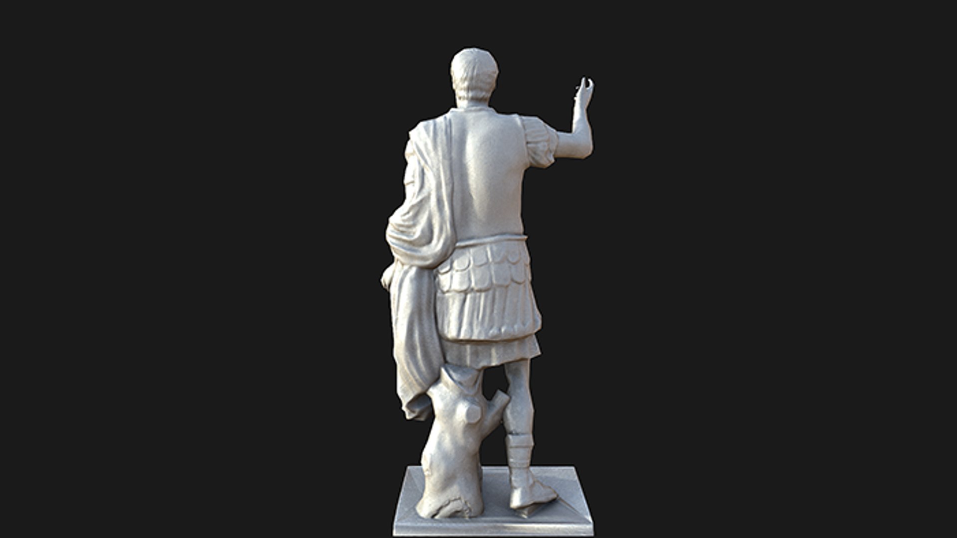 Trajan Statue 3d Model