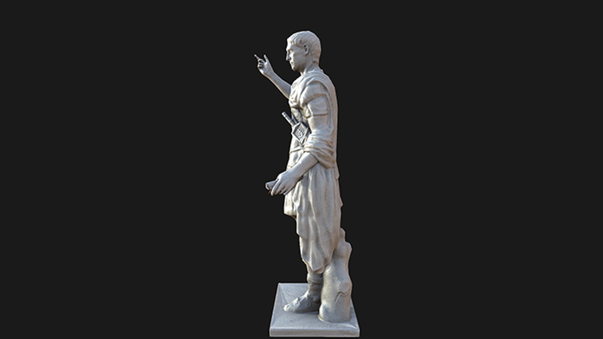 Trajan Statue 3d Model