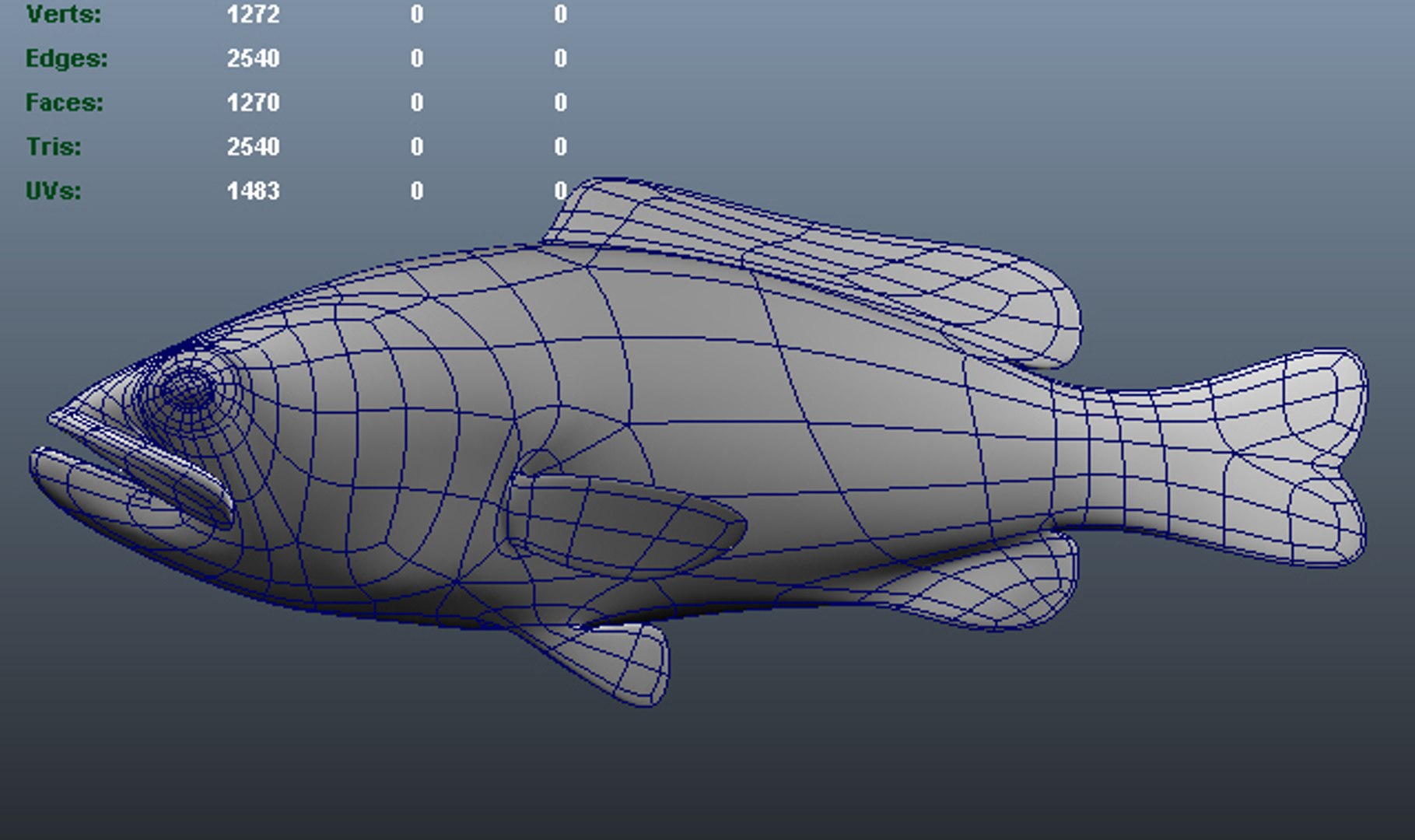 Bass Fish 3d Model
