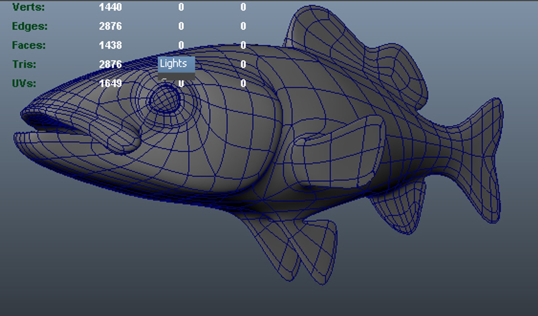 Bass Fish 3d Model