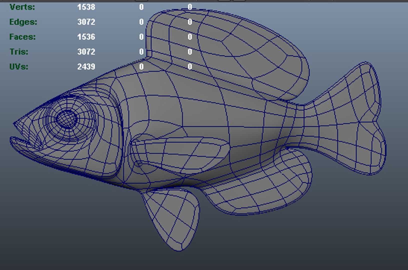 Bass Fish 3d Model