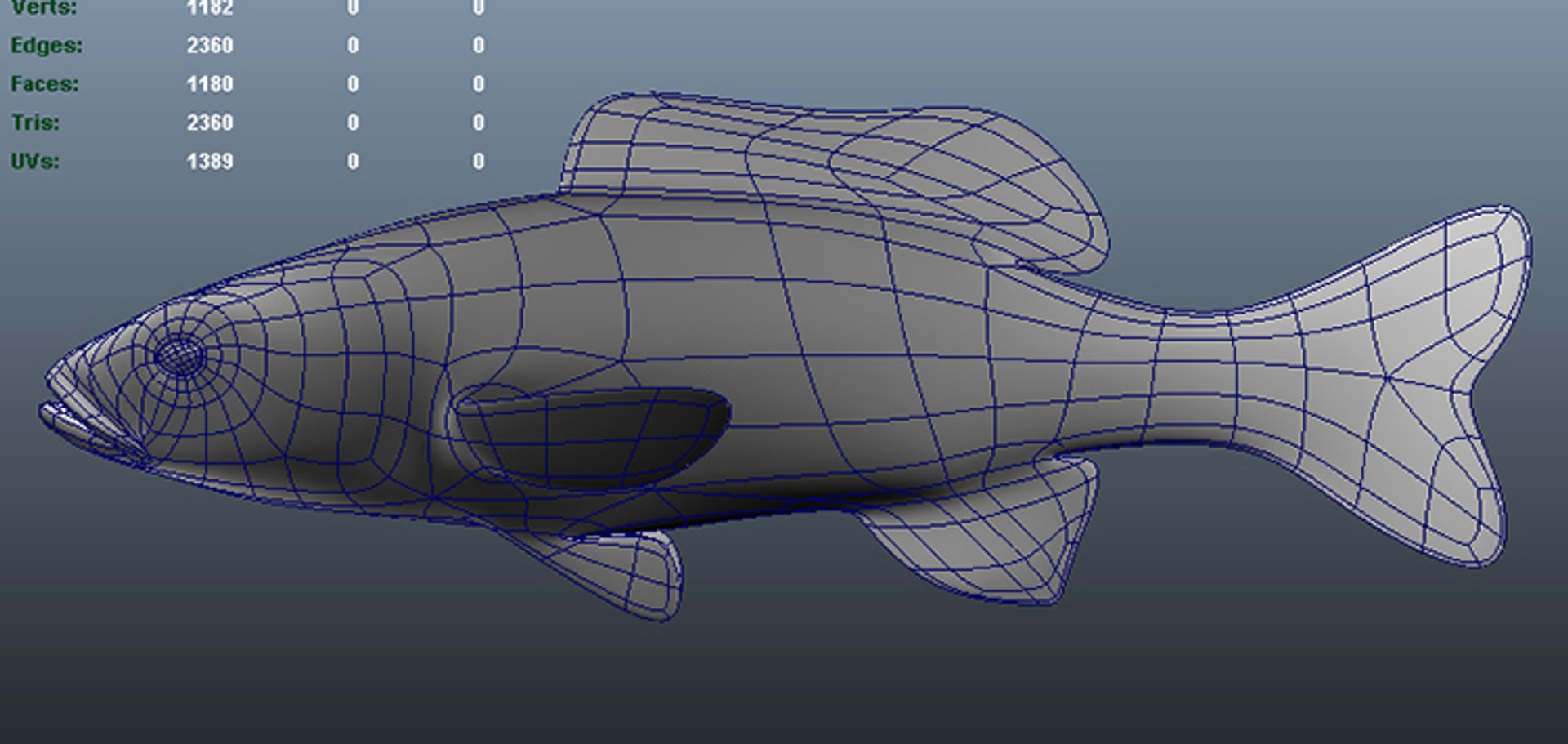 Bass Fish 3d Model