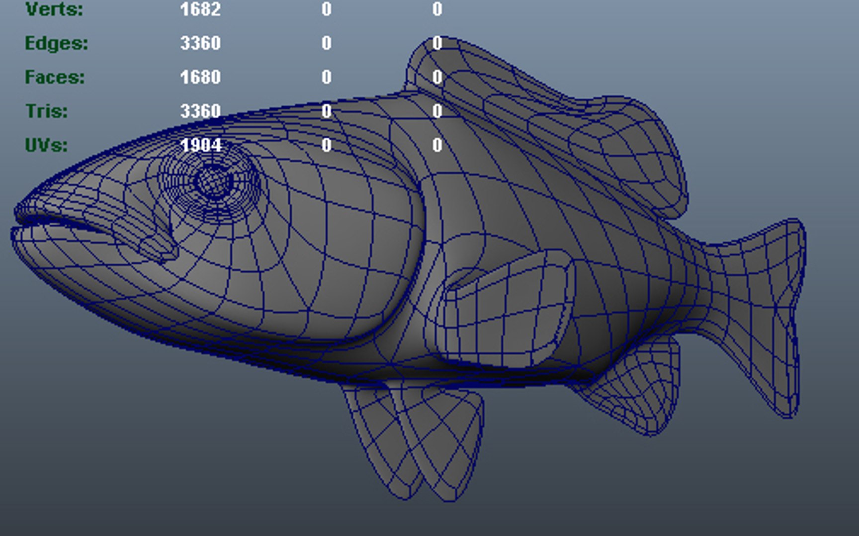 Bass Fish 3d Model