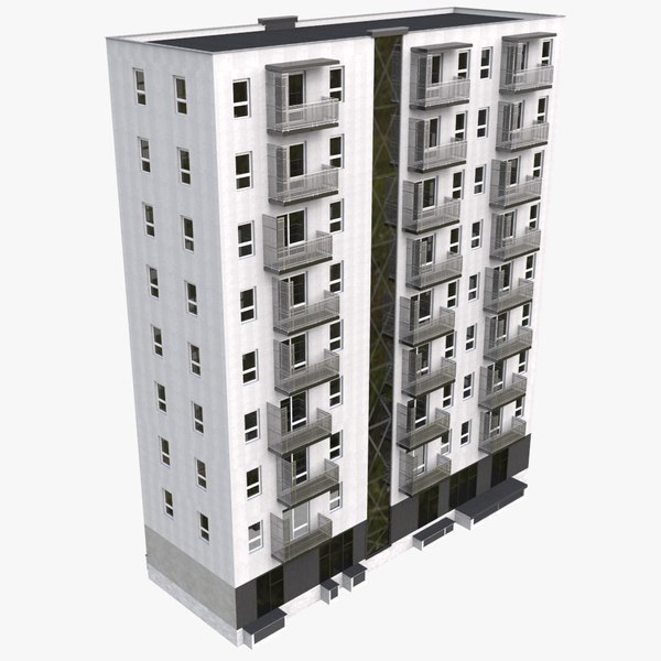 3d model new european flat
