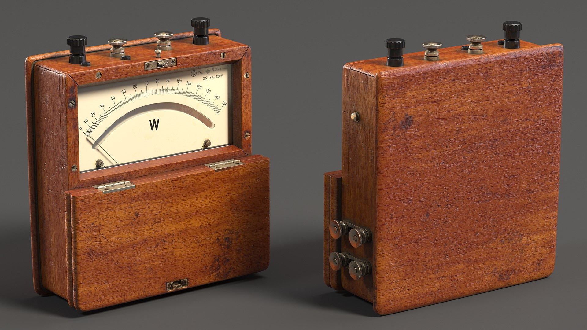 Retro Portable Watt Meter 3D - TurboSquid 1980833