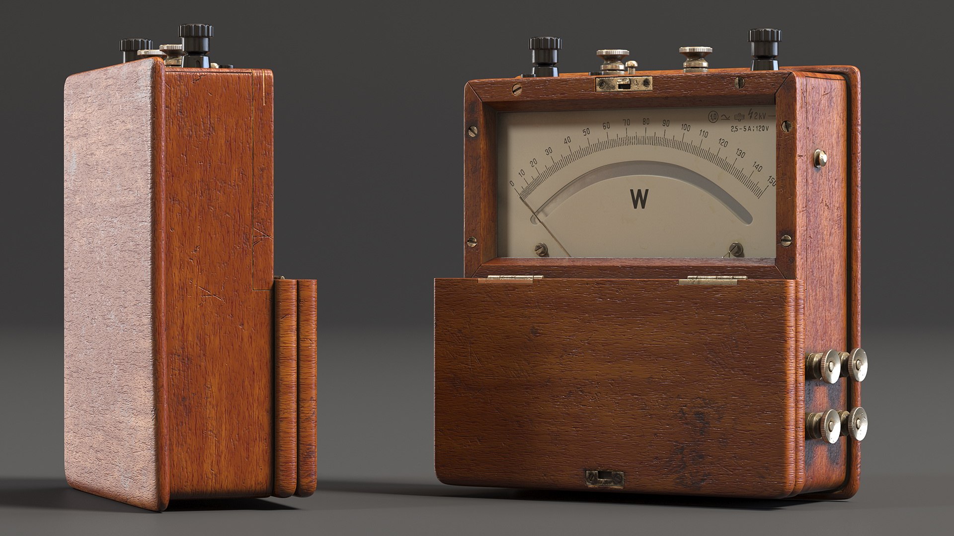 Retro Portable Watt Meter 3D - TurboSquid 1980833