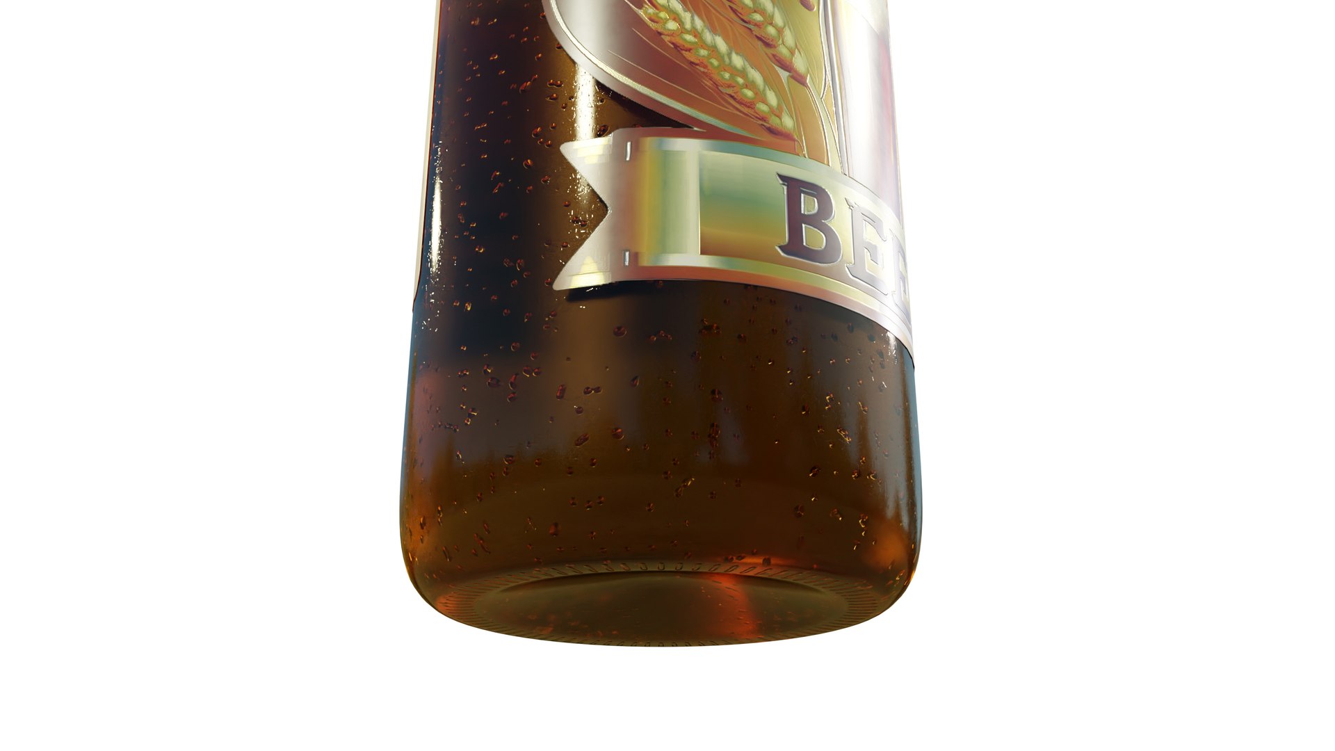 3D Generic Beer Bottle - TurboSquid 2132441