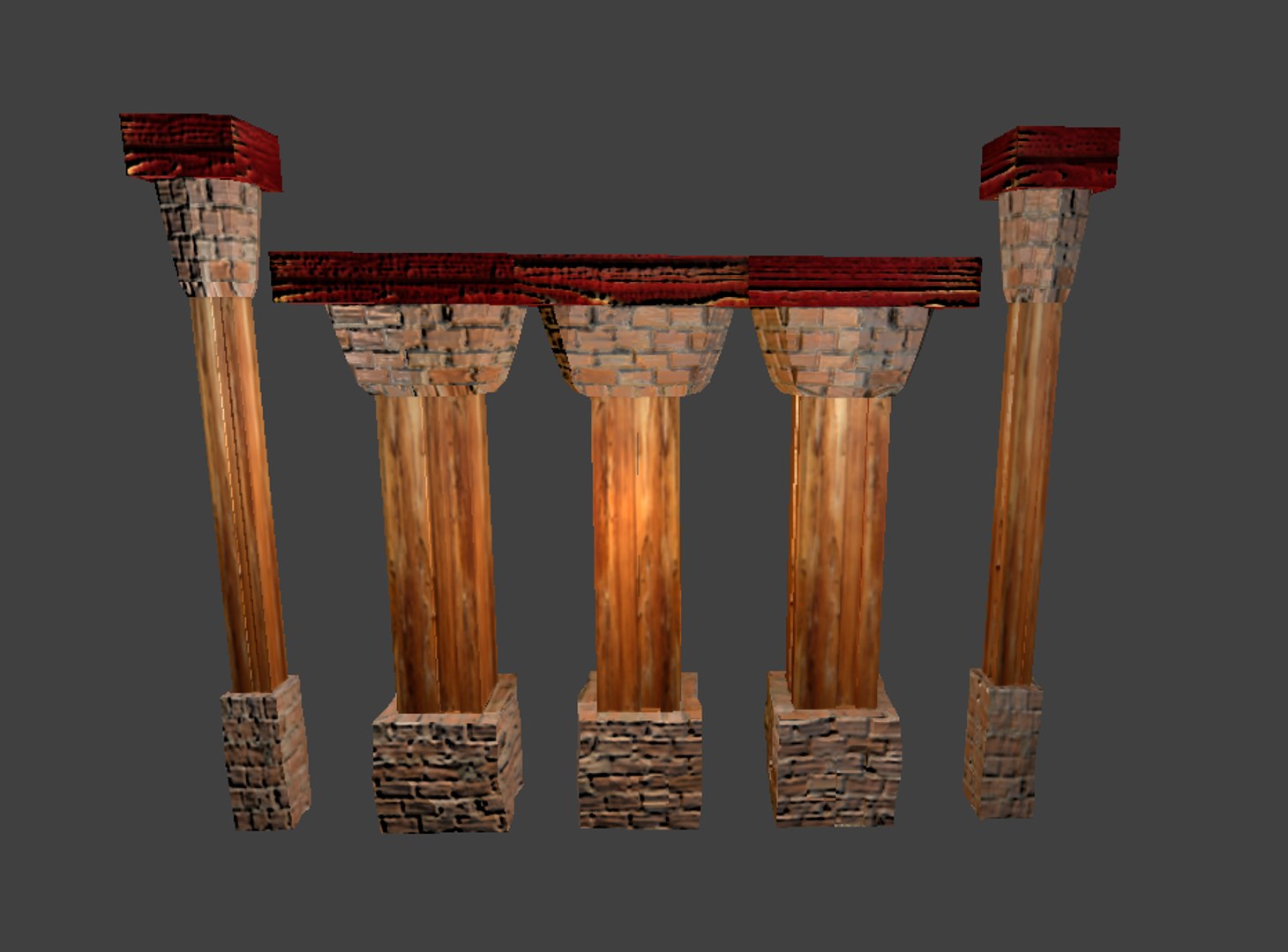 Wooden Pillar Fbx