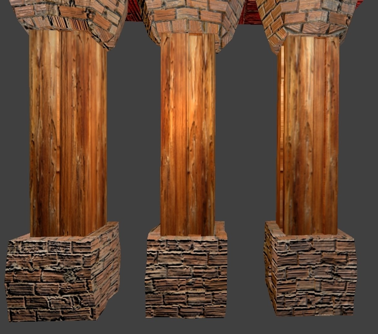 Wooden Pillar Fbx