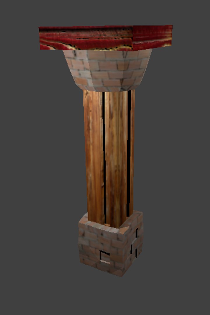 Wooden Pillar Fbx