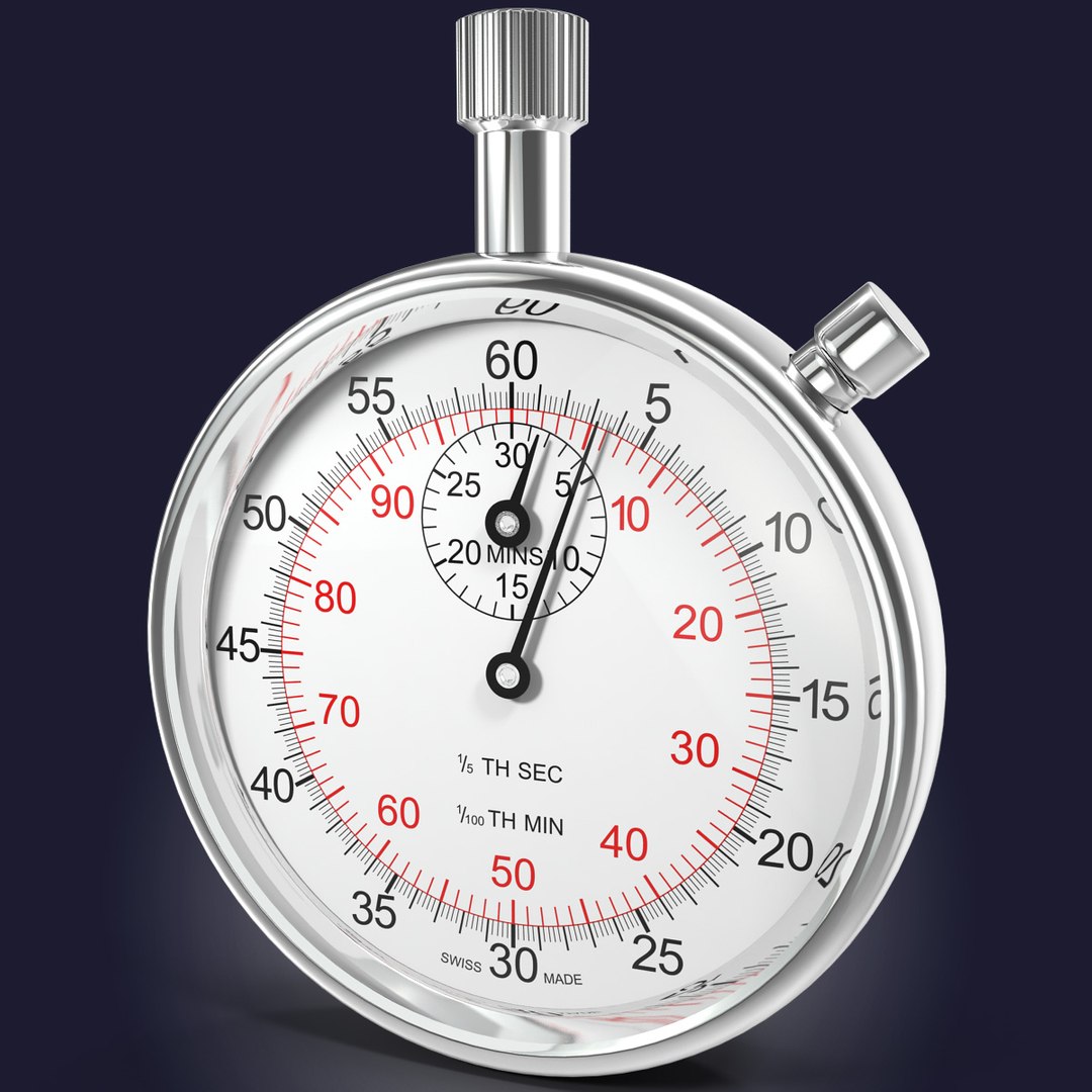 Stopwatch Watches 3d Model