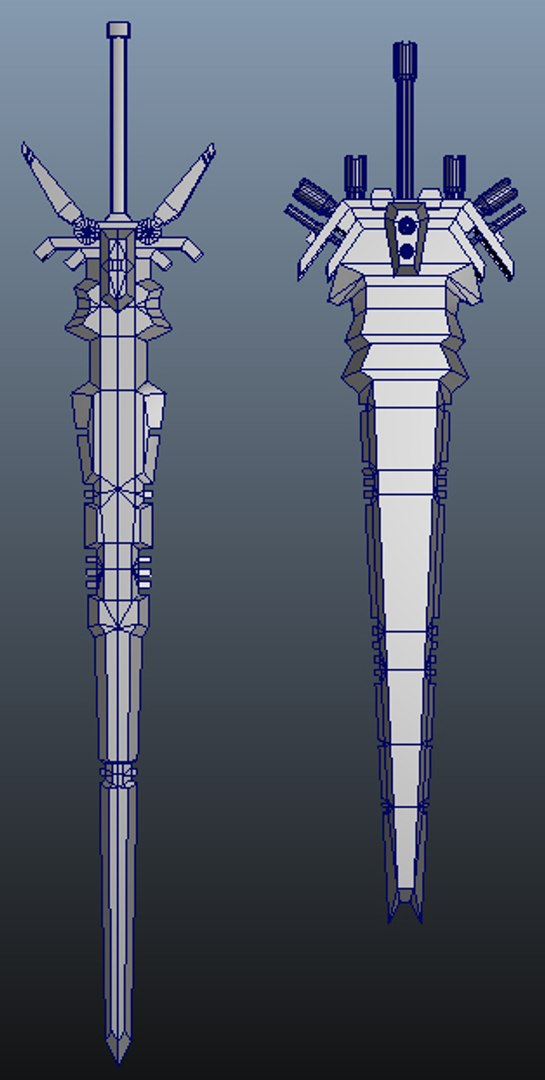 3d Model Of Ready Greatswords