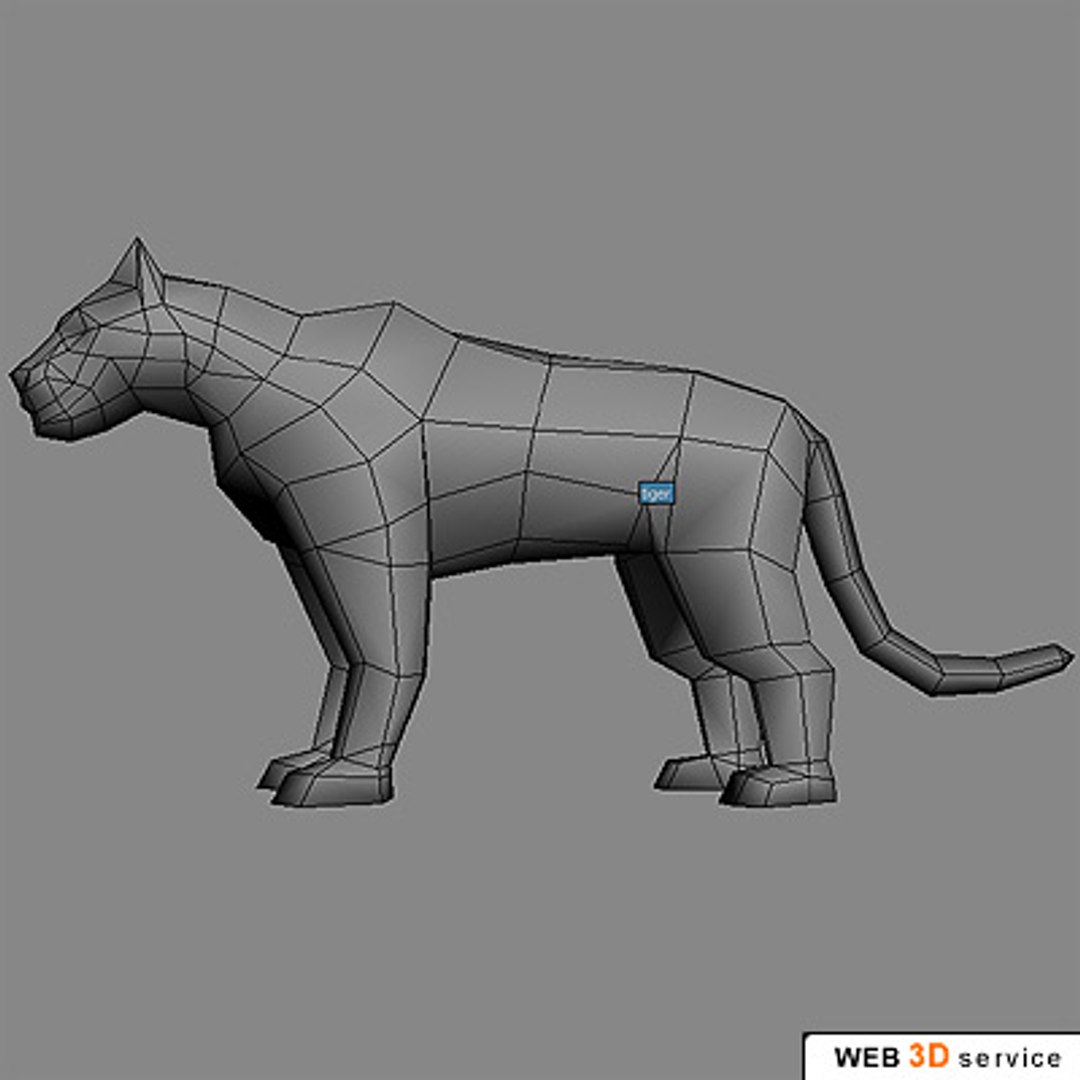 Tiger Cat 3d Model