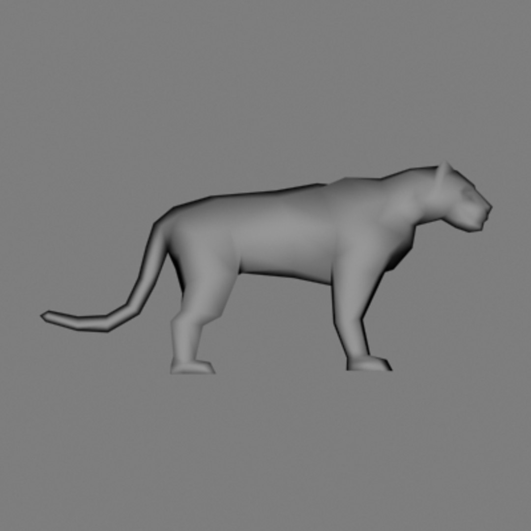 Tiger Cat 3d Model