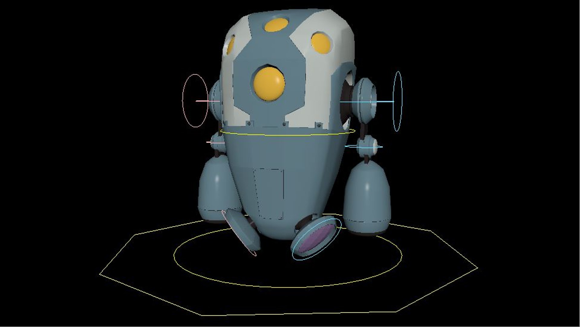 3D Hovering Robot Rigged Model - TurboSquid 1364357