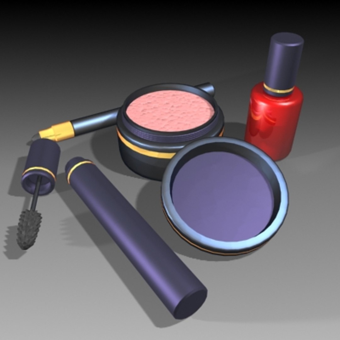 makeup cosmetics 3d model