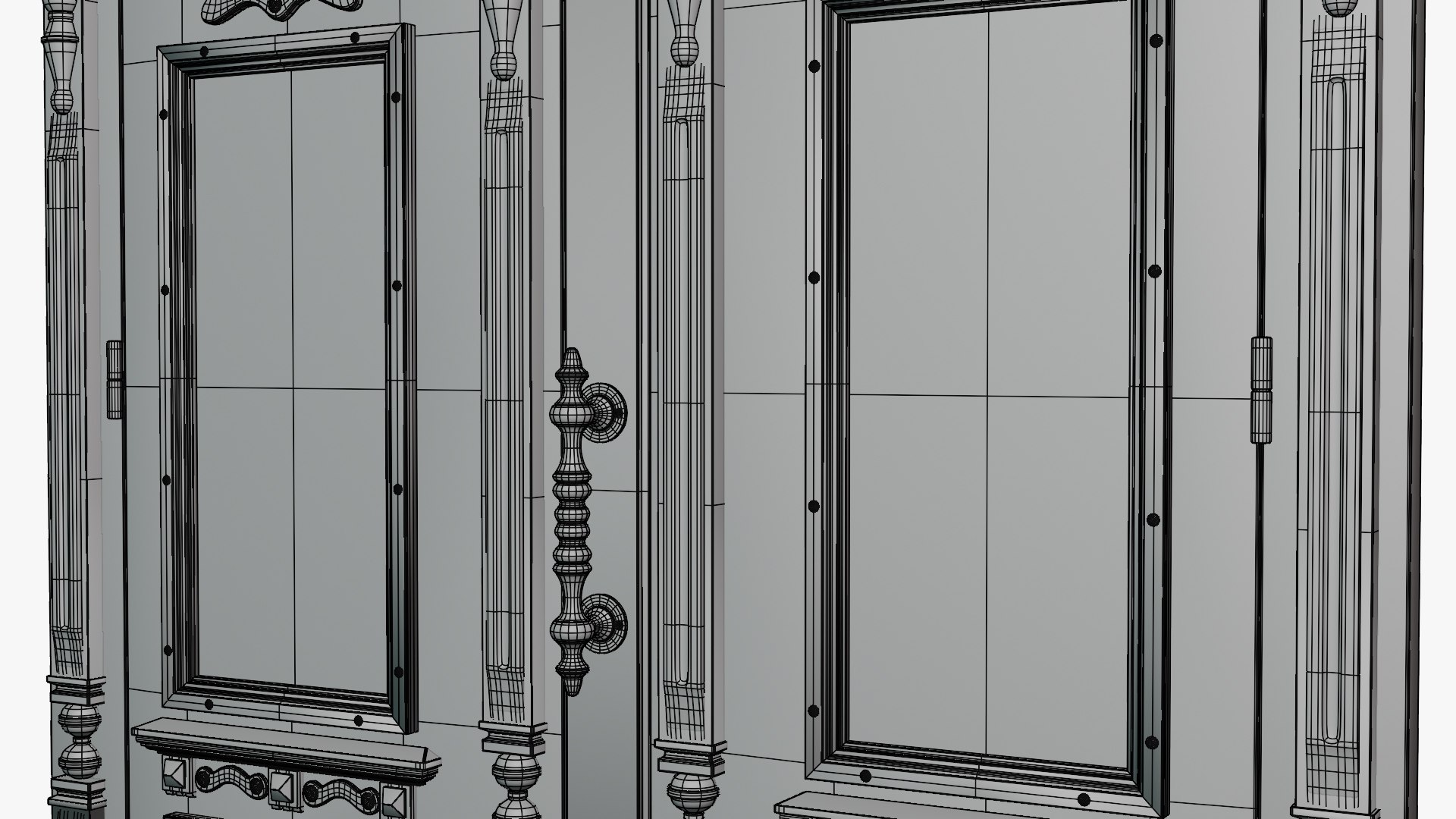 3D Front Door Model - TurboSquid 2242769