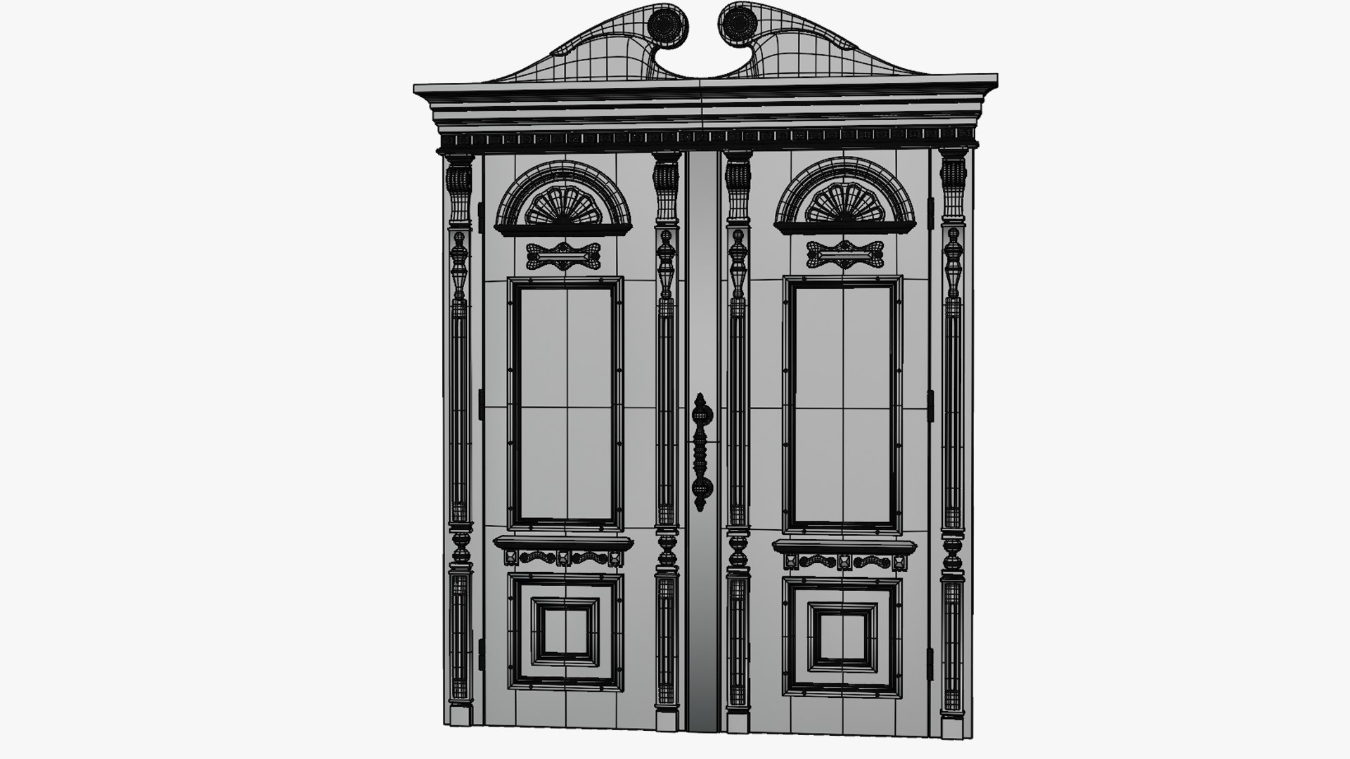3D Front Door Model - TurboSquid 2242769