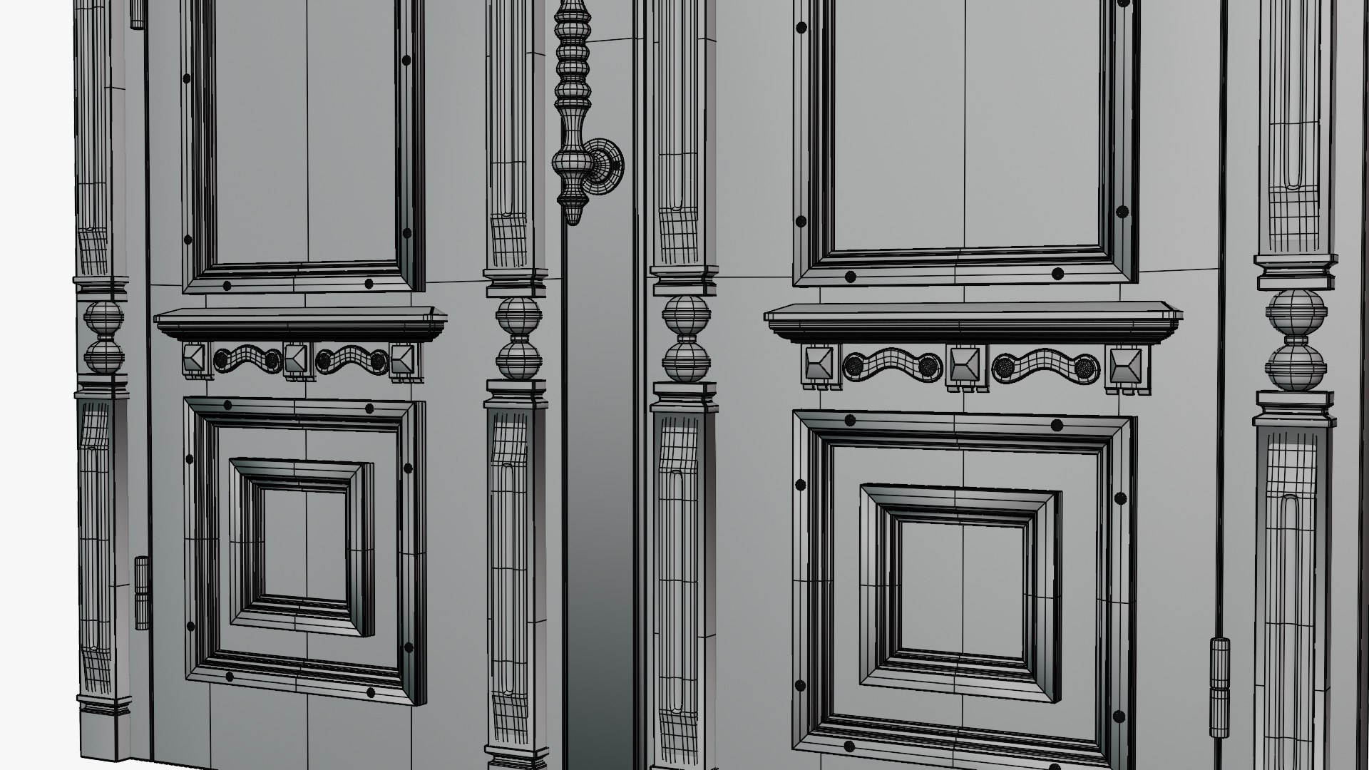 3D Front Door Model - TurboSquid 2242769