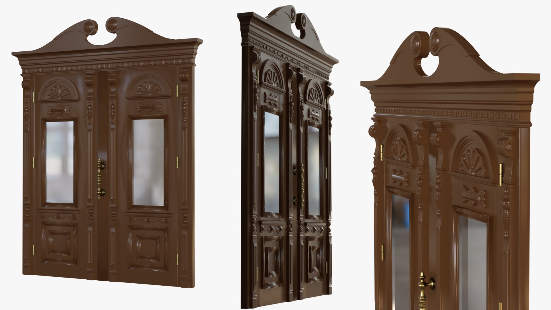 3D Front Door Model - TurboSquid 2242769