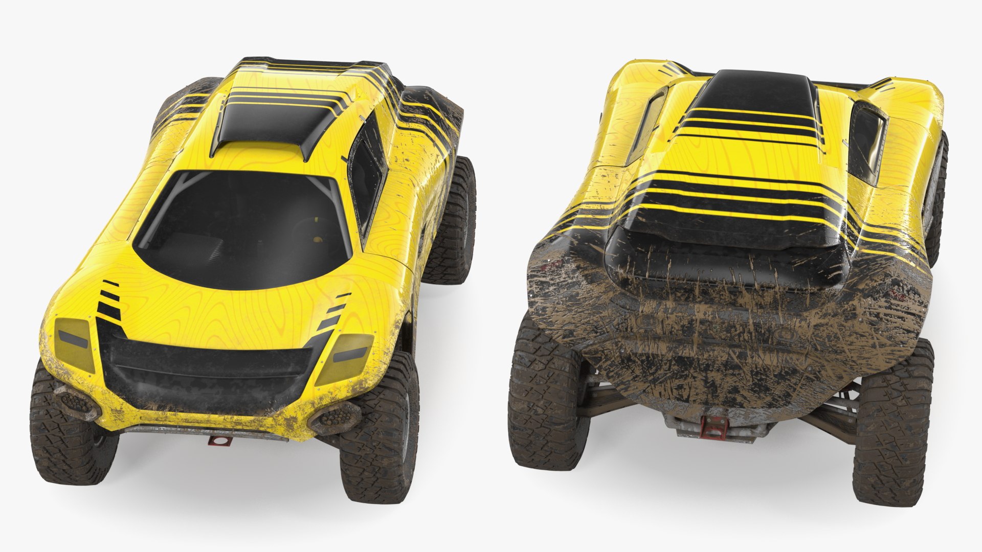 Extreme E Car Racing Electric SUV Dirty Rigged for Cinema 4D 3D model ...