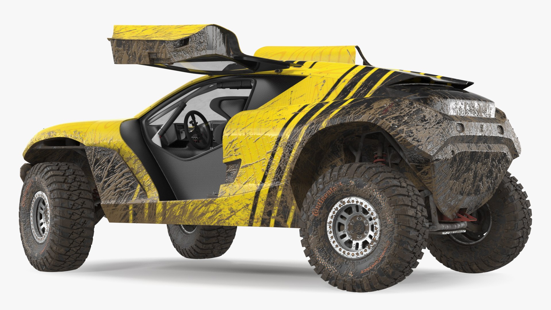 Extreme E Car Racing Electric SUV Dirty Rigged for Cinema 4D 3D model ...