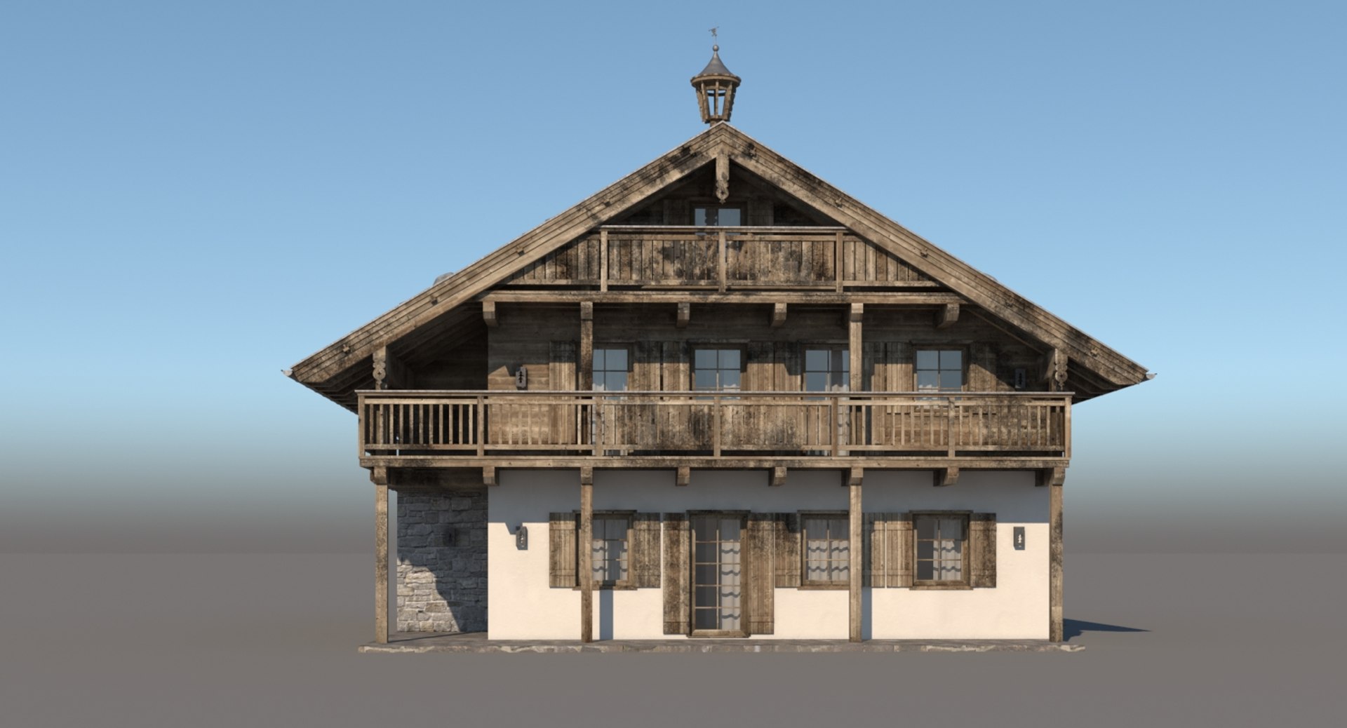 Chalet Realistic 3d Model