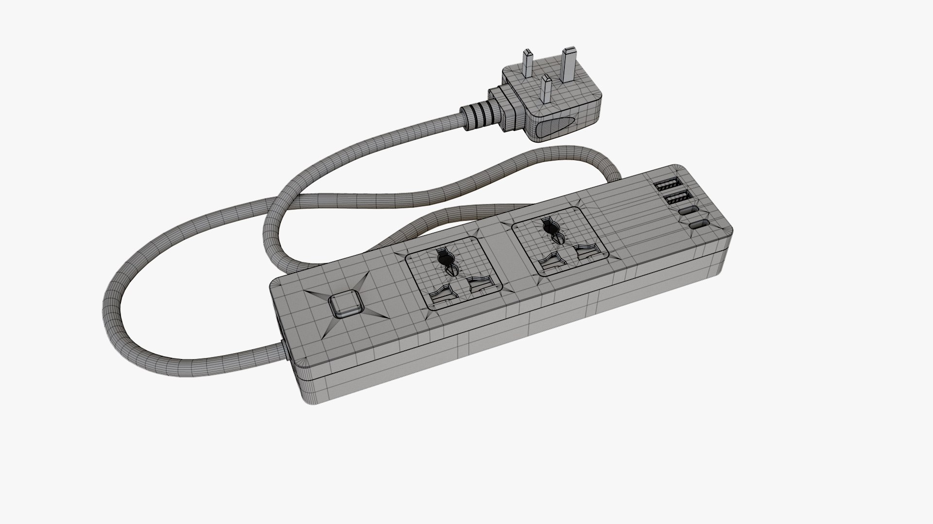 3D Model 2-Way Extension Lead - TurboSquid 2114197