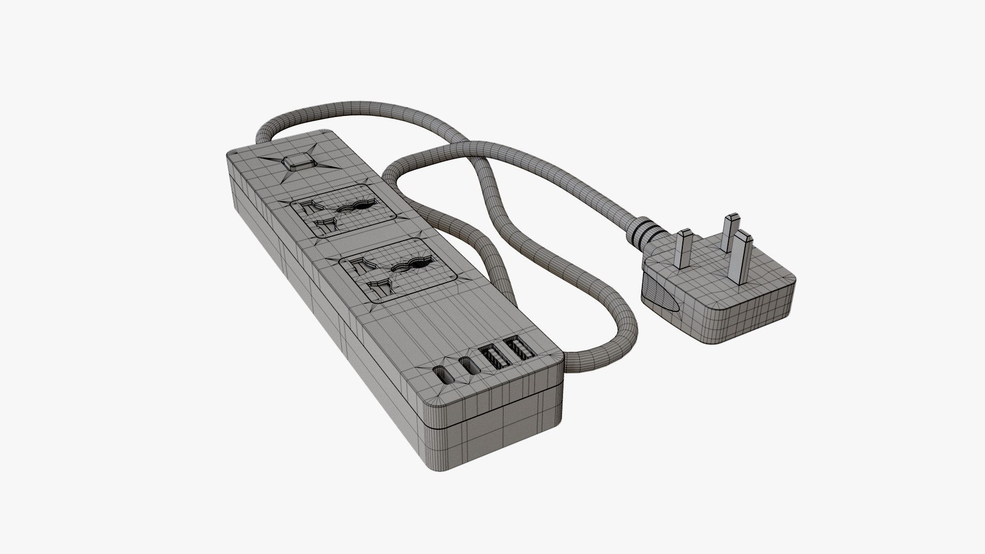 3D Model 2-Way Extension Lead - TurboSquid 2114197