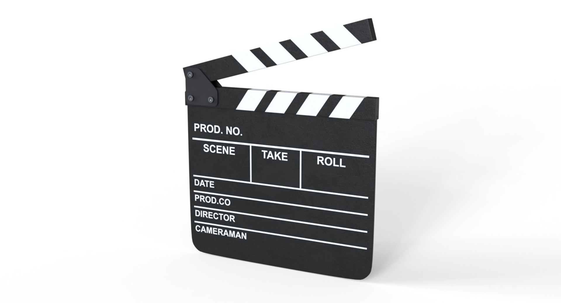 Clapperboard Clapper 3D Model - TurboSquid 1535928