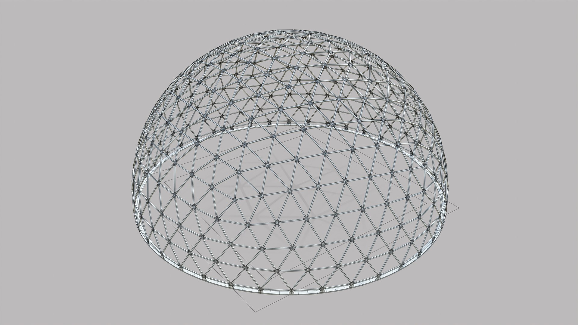 3D Geodesic Dome V8 Construction Model - TurboSquid 2258822