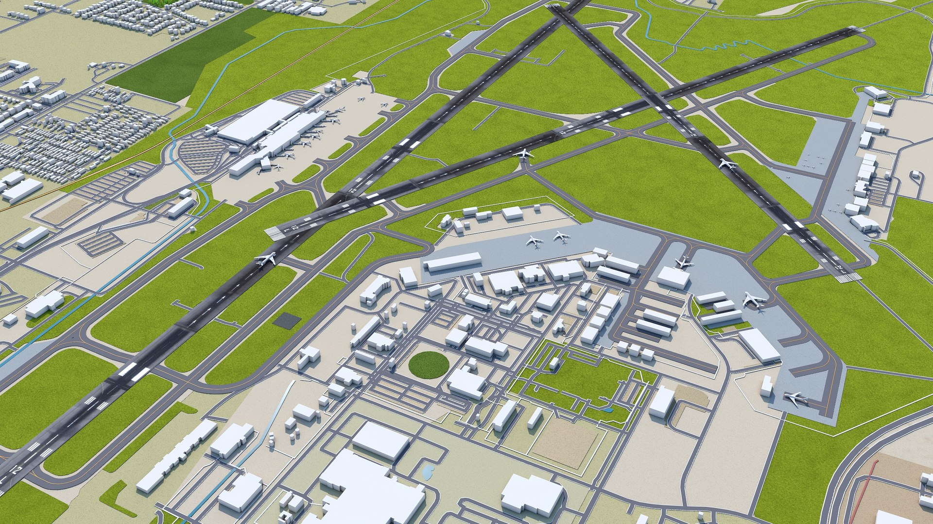 Madison Dane County Airport 3D - TurboSquid 2013568