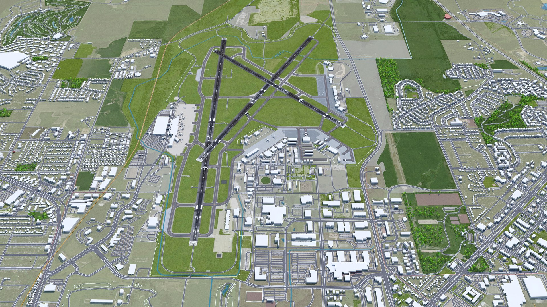 Madison Dane County Airport 3D - TurboSquid 2013568