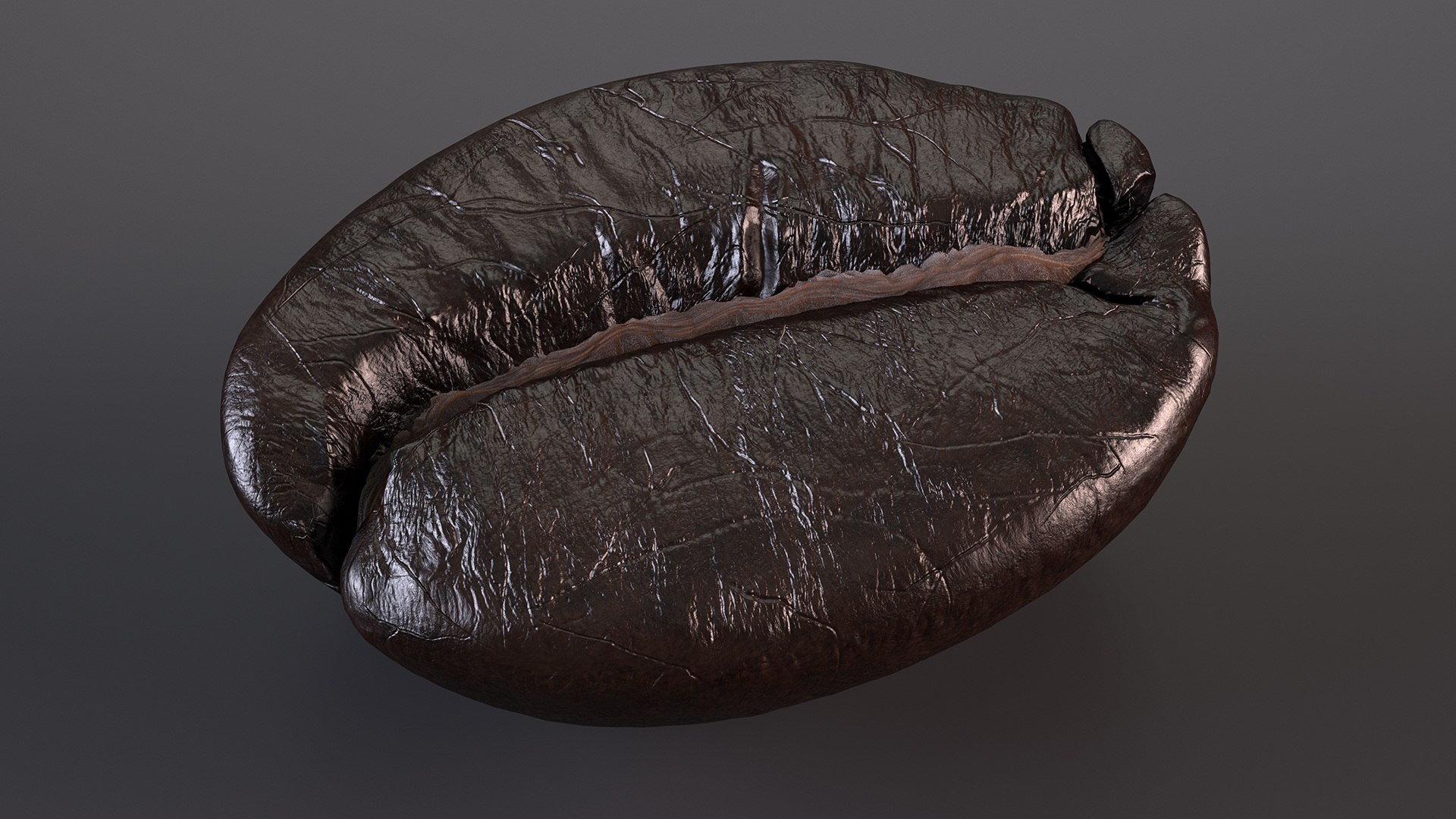 3D Model Dark Roast Coffee Bean - TurboSquid 2116246