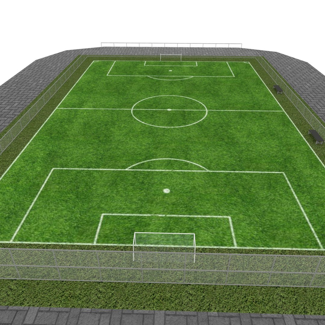 Soccer Field 3D Model - TurboSquid 1298135