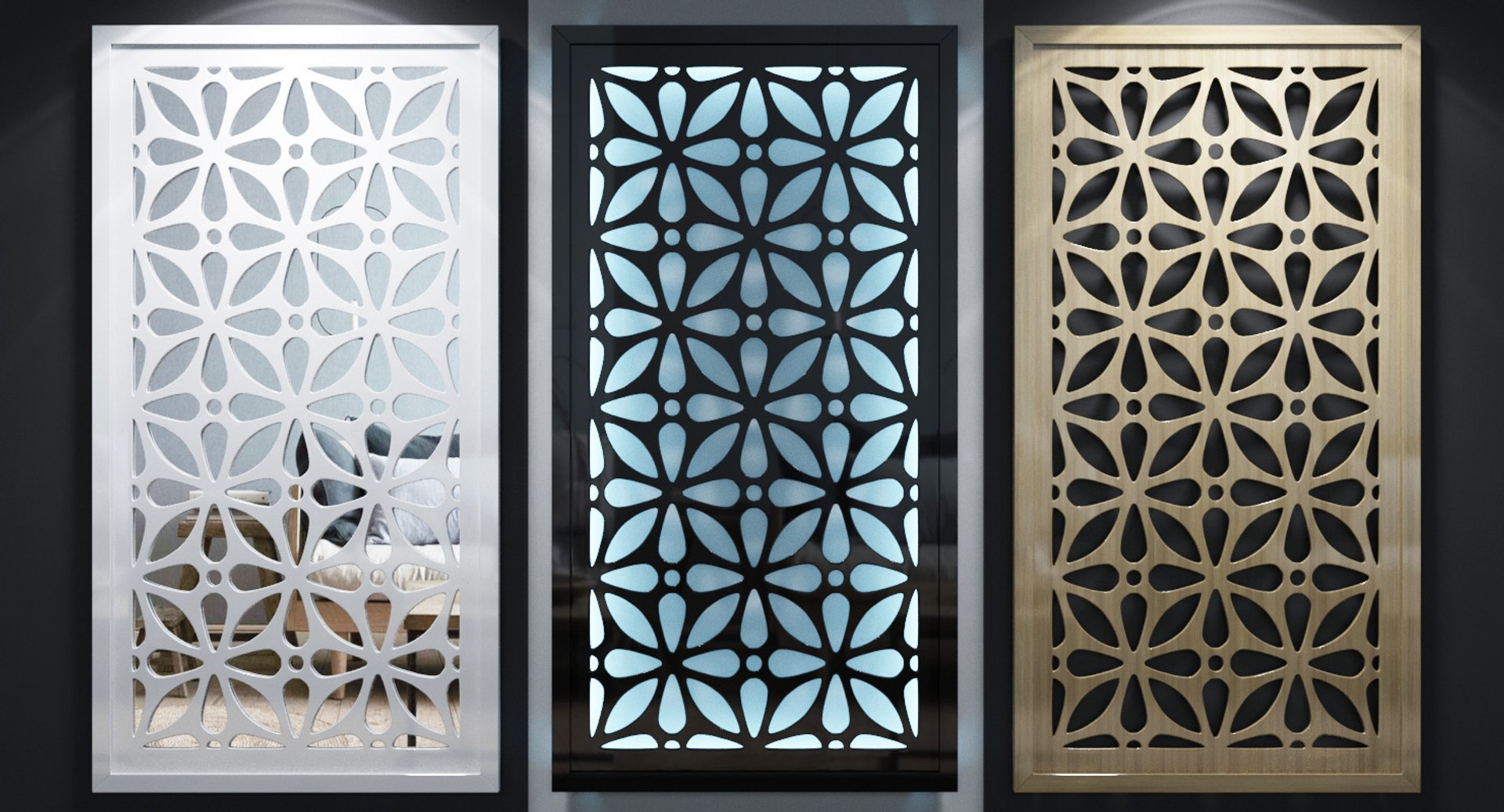 Screen Decorative 3D Model - TurboSquid 1193700