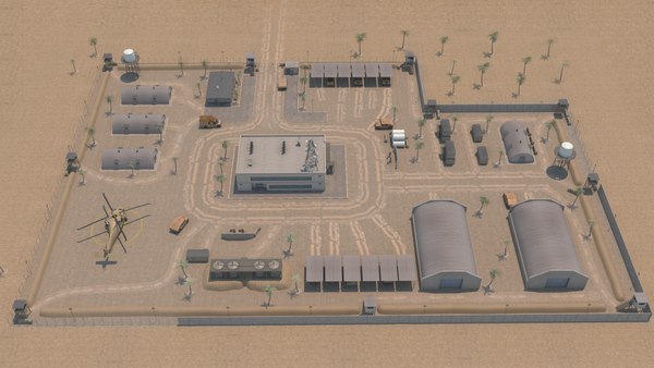 Military Base 3D - TurboSquid 2015487