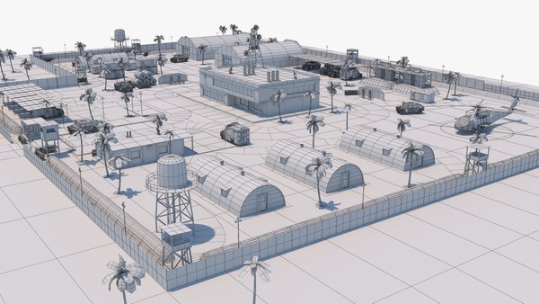 Military Base 3D - TurboSquid 2015487