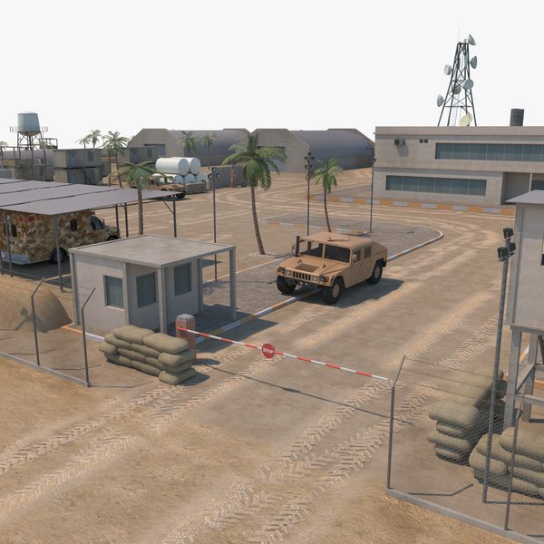 free military base 3d model