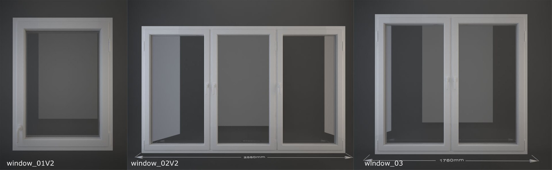 3ds Max Plastic Windows