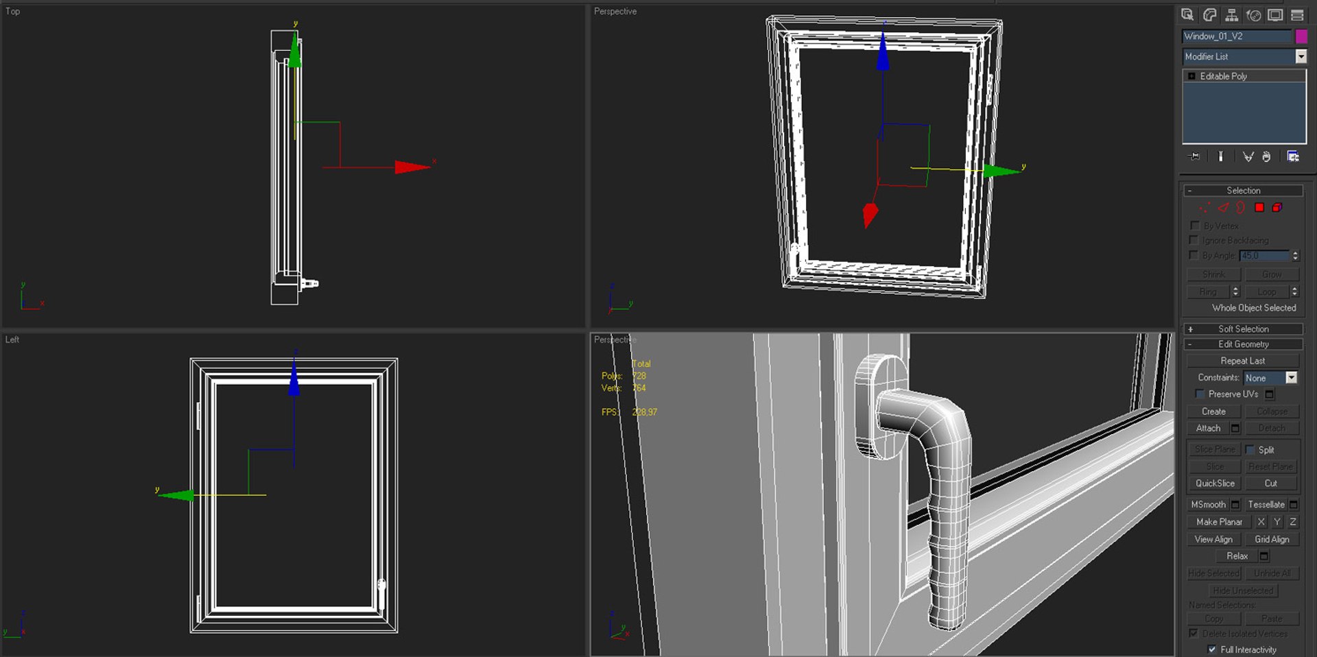 3ds Max Plastic Windows