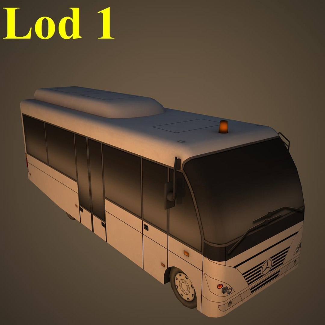 Short Bus Basic Model - TurboSquid 1167967