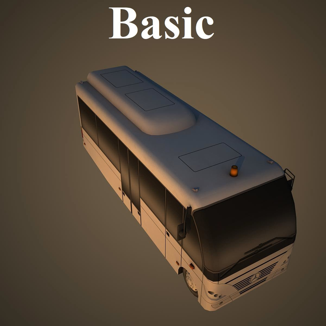 Short Bus Basic Model - TurboSquid 1167967