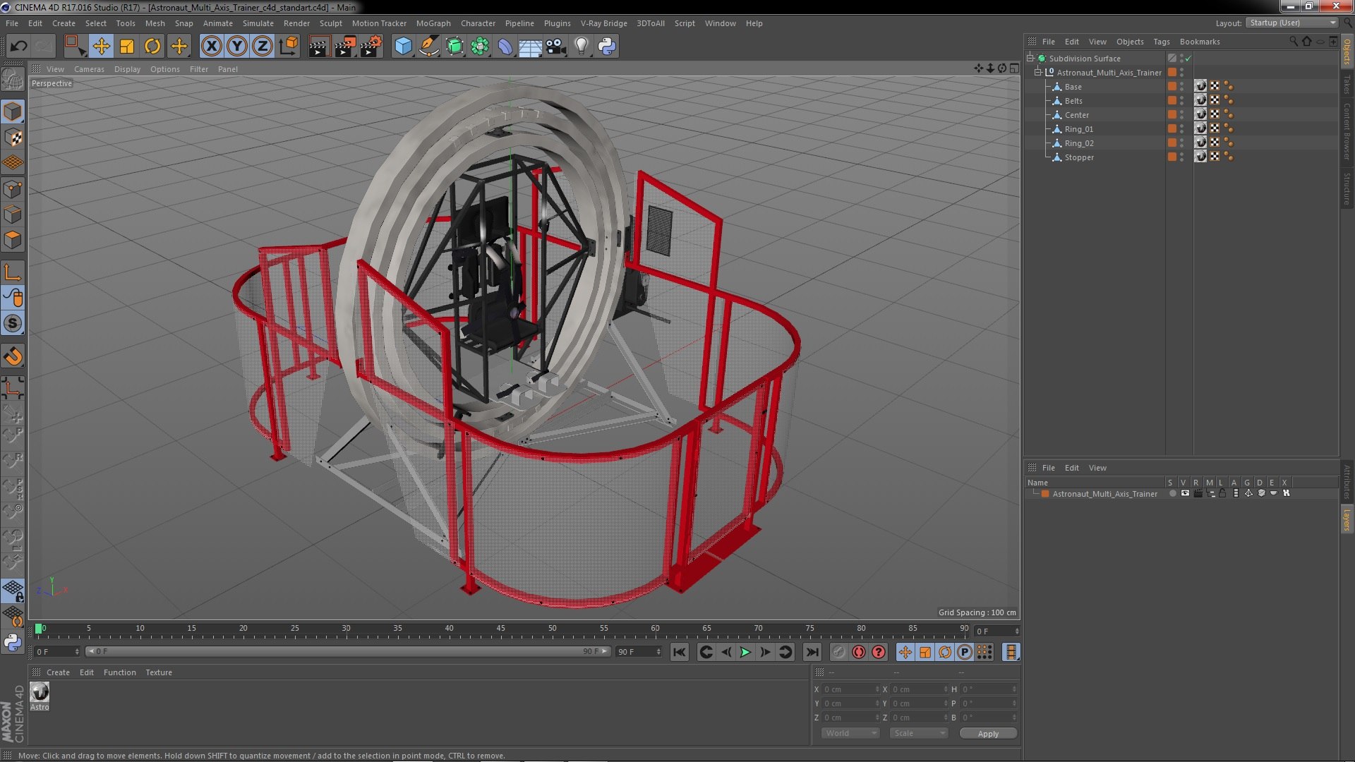 3D Astronaut Multi Axis Trainer model - TurboSquid 2131000