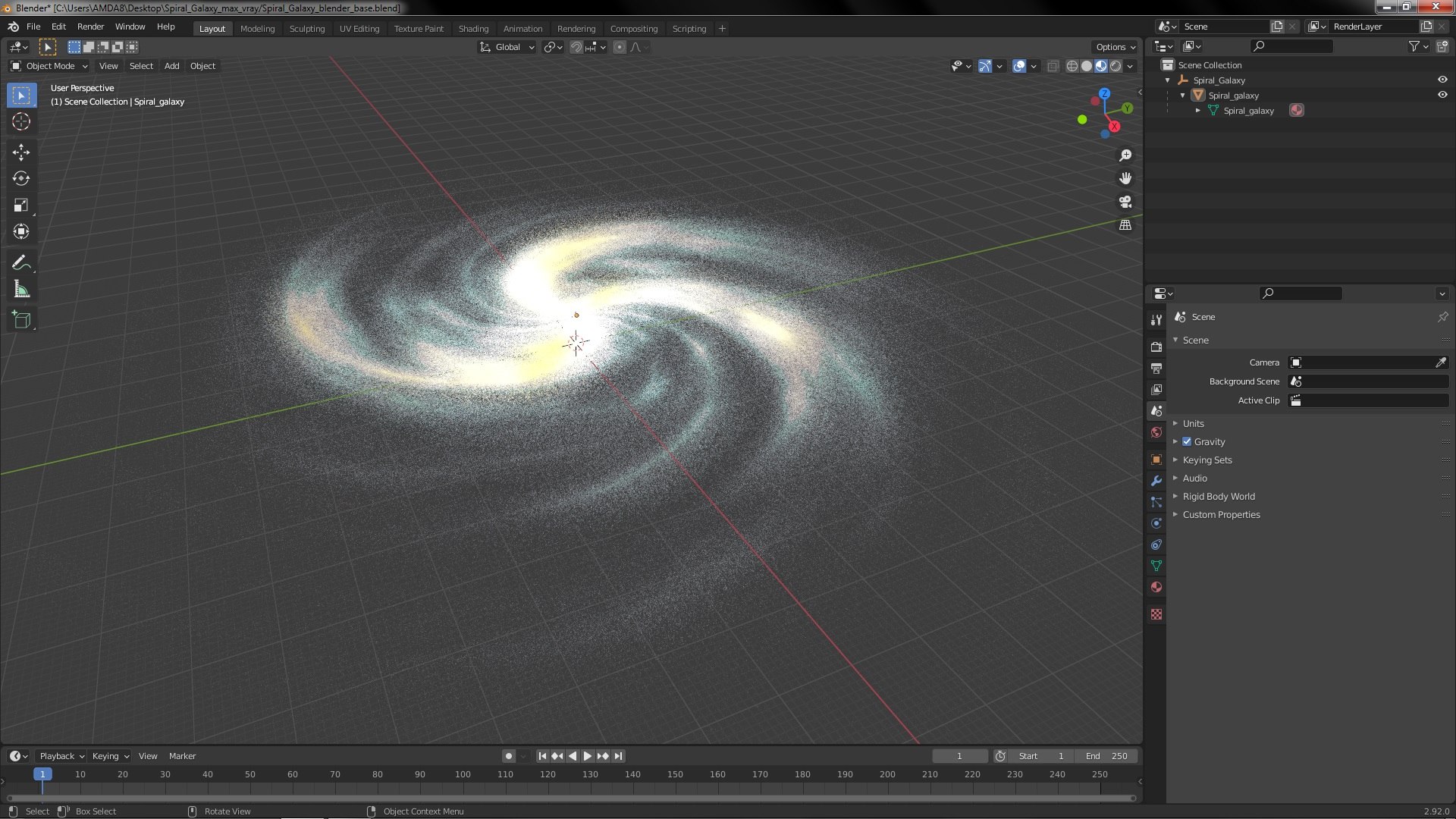 3D Spiral Galaxy model - TurboSquid 1993720